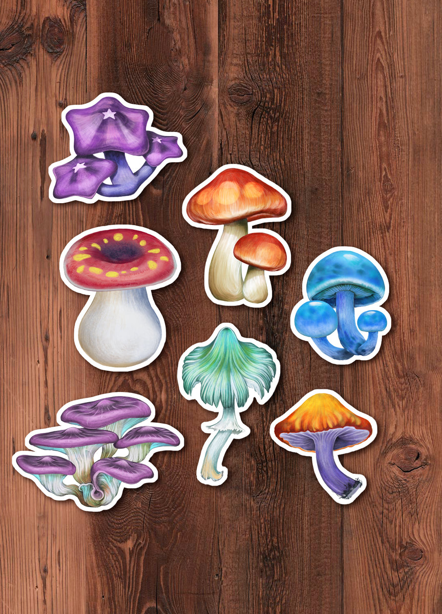 Hylian Fungi Stickers – Saga Mariah Shop