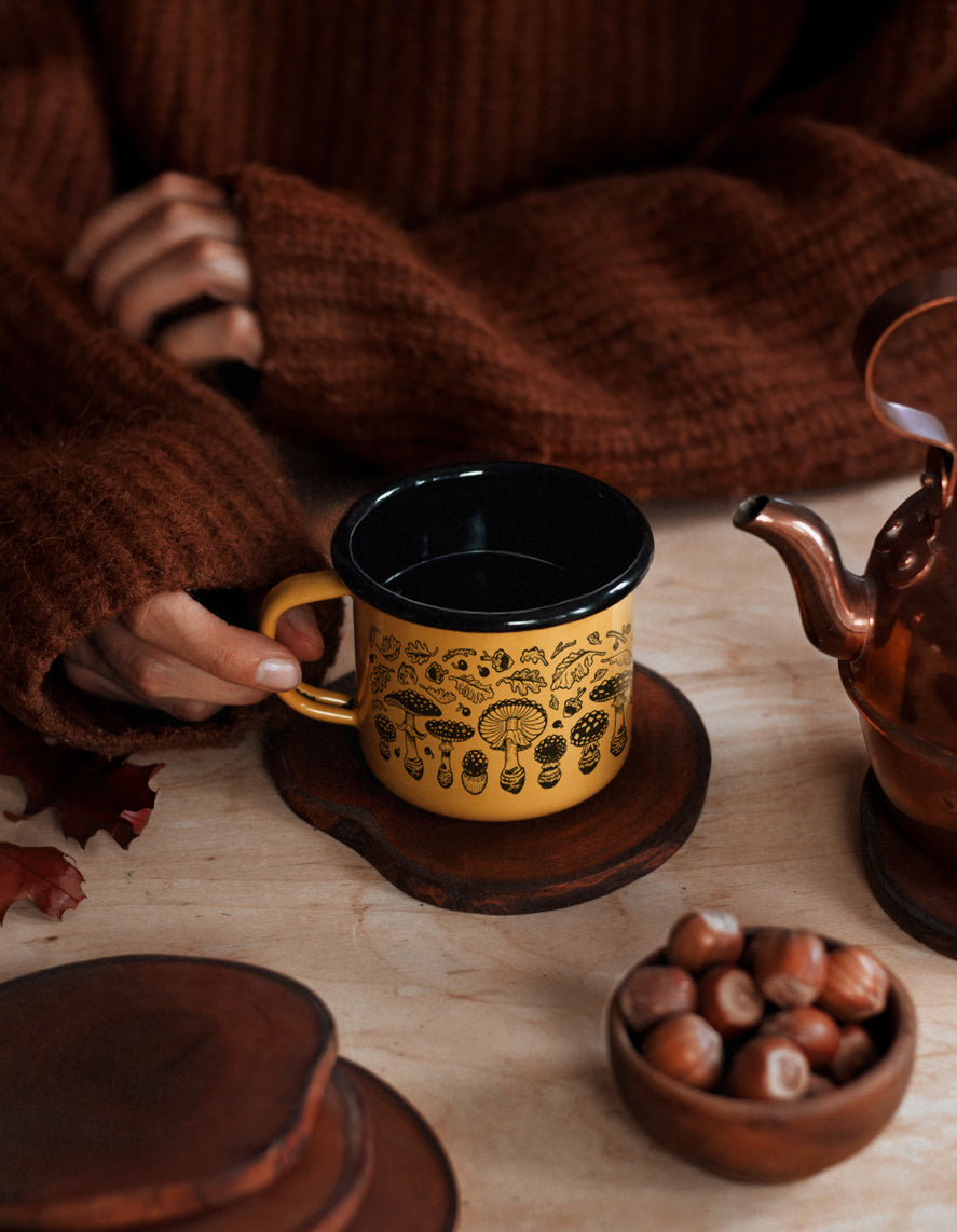 Autumn Enamel Mug – Saga Mariah Shop